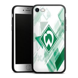 DeinDesign iPhone SE (2020) Handy Premium Silikon H&uuml;lle Handyh&uuml;lle schwarz Case Sv Werder Bremen Official Licensed Product Muster Silikon Premium Case
