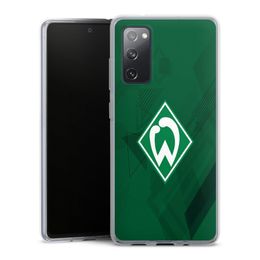 DeinDesign Galaxy S20 FE Handy Silikon H&uuml;lle Case transparent Handyh&uuml;lle Sv Werder Bremen Coat Of Arms Official Licensed Product Silikon Case