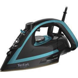 Tefal Dampfbügeleisen "FV8066 Puregliss", blau (schwarz, türkis), B:14cm H:18cm T:34cm, Bügeleisen, 280 g/Min. Dampfstoß, Vertikaldampf, XL Einfüllöffnung, stabile Ablage