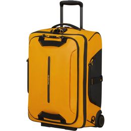 Reisetasche Samsonite "ECODIVER" Gr. B/H/T: 40cm x 55cm x 25cm, gelb, Nylon, Polyester, Taschen, mit Trolley- und Rucksackfunktion; teilweise aus recyceltem Material