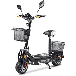 Sitzscooter Rolektro "Rolektro E-Joy 20 Lithium", schwarz, ScooterB:64cm L:124cm, mit Straßenzulassung, bis zu 45 km Reichweite, klappbar, B:64cm L:124cm