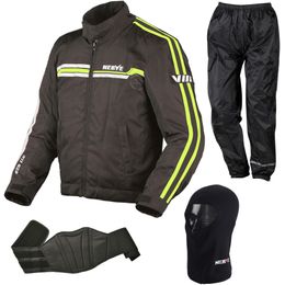 Nerf Motorradkombi NERVE "Nerve 4-teiliges Set Swift" Gr. S, schwarz, Overalls, Damen, S, N-Gr, Obermaterial: 100% Polyester. Innenseite: 100% Polyester