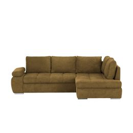 switch Ecksofa aus Flachgewebe Sky ¦ grün ¦ Maße (cm): B: 265 H: 89 T