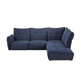 Höffner Ecksofa Jeaneva ¦ blau ¦ Maße (cm): B: 320 H: 101 T: 275