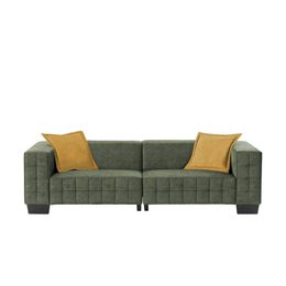 Smart Big Sofa Delilah ¦ grün ¦ Maße (cm): B: 255 H: 69 T: 106