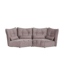 Höffner Einzelsofa Jeaneva ¦ rosa/pink ¦ Maße (cm): B: 300 H: 101 T: 151