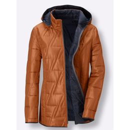 WITT Damen Wendejacke mit Kapuze, abzippbar, cognac, Gr&ouml;&szlig;e 46