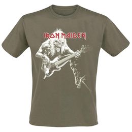 Iron Maiden Eddie Bass T-Shirt gr&uuml;n in 4XL IRONA998