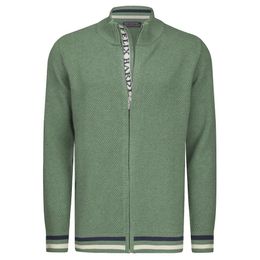 Felix Hardy Strickjacke Herren Größe XL marine / oliv / weiß