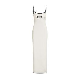 K by KARL LAGERFELD Karl Lagerfeld Strandkleid ' CROCHET BEACH ' Damen Gr&ouml;&szlig;e 34 creme / schwarz