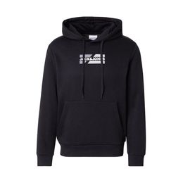 Jack & Jones JACK & JONES Sweatshirt 'JJECorp' Herren Gr&ouml;&szlig;e L schwarz / wei&szlig;