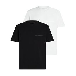 K by KARL LAGERFELD Karl Lagerfeld T-Shirt Herren Gr&ouml;&szlig;e XL schwarz / wei&szlig;