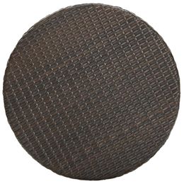 vidaXL Gartentisch Braun 60,5x106 cm Poly Rattan