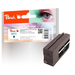 Peach Tintenpatrone schwarz ersetzt HP No. 711 BK