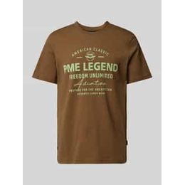 PME-Legend T-Shirt mit Label-Print