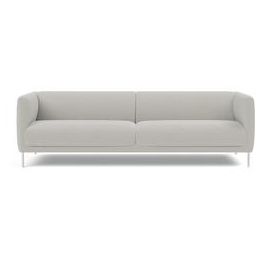 Fredericia Konami Sofa 2,5-Sitzer, brushed steel / loop 32