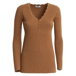 Influencer Pullover Damen Gr&ouml;&szlig;e S karamell
