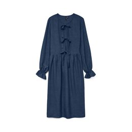 V&eacute;ro Moda Vero Moda Blusenkleid 'MELANEY' Damen Gr&ouml;&szlig;e 36 blue denim Winterkleid