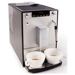 Melitta Kaffeevollautomat "Solo & Milk E953-202, silber/schwarz" Kaffeevollautomaten Café crème & Espresso per One Touch, Düse für Milchschaum silberfarben (silberfarben, schwarz)