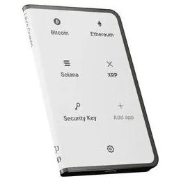 LEDGER SAS LEDGER Krypto Hardware-Wallet "StaxTM", grau, B:5,4cm H:8,5cm T:0,6cm, Chipkartenleser