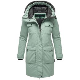 Navahoo Parka 'Eissturm 14' Damen Gr&ouml;&szlig;e XXL mint / schwarz Winterjacke