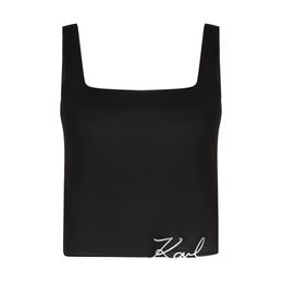 K by KARL LAGERFELD Karl Lagerfeld Top Damen Gr&ouml;&szlig;e L schwarz / wei&szlig;