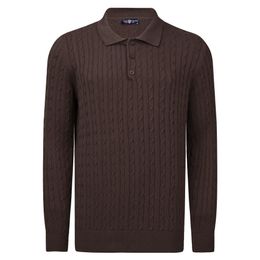 Jimmy Sanders Pullover Herren Gr&ouml;&szlig;e L kastanienbraun