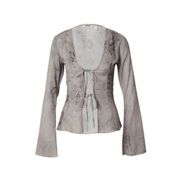 WEEKDAY Bluse 'Scorpio' Damen Gr&ouml;&szlig;e M taupe / graphit