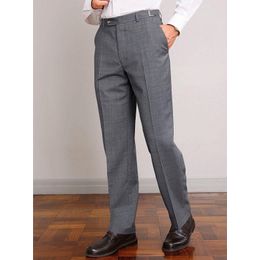 Relaxhose CLASSIC Gr. 24, Unterbauchgrößen, grau (silbergrau, meliert), Herren, 54% Polyester, 44% Schurwolle, 2% Elasthan, unifarben, Hosen