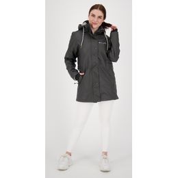 Regenjacke DEPROC Active "Friesennerz ELLESMERE WOMEN" Gr. 44 (L), blau (navy), Damen, Obermaterial: 100% Polyurethan;Futter: 100% Polyester, Jacken, auch in Großen Größen erhältlich