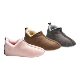 Oconi Lammfell-Slip-on, Damen - 37 - Rosa, aus Lammfell
