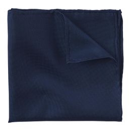 Blick. Blick Oxford-Seiden-Einstecktuch, Navy, aus Seide