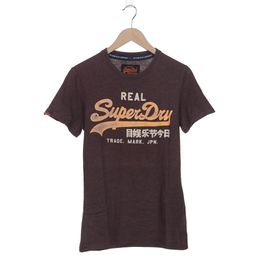 Superdry Herren T-Shirt, bordeaux, Gr. 46