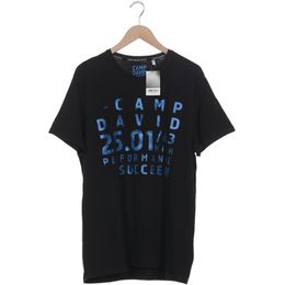 CAMP DAVID Herren T-Shirt, schwarz, Gr. 56