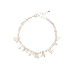 Lascana Fußkette mit Anhänger pink Gr. für Damen