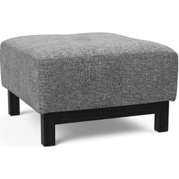 Polsterhocker INNOVATION LIVING &trade;, grau, B:65cm H:40cm T:65cm, 100% Polyester, Hocker, Polsterhocker, moderner Stil, vielseitig einsetzbar