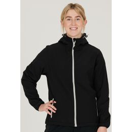 Laufjacke WHISTLER "Covine" Gr. 42, schwarz-weiß (schwarz, weiß), Damen, 92% Polyester, 8% Elasthan, unifarben, Jacken, in wasserdichter Qualität