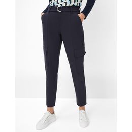 Caprihose Brax "Style MORRIS" Gr. 40K (20), Kurzgrößen, blau (navy) Damen Hosen