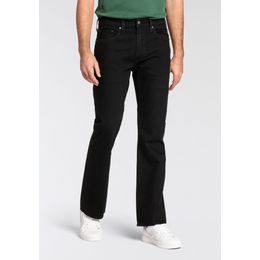 Levi's Bootcut-Jeans LEVI'S "527 SLIM BOOT CUT", Herren, Gr. 31, Länge 32, schwarz (in a minute rinse), Denim/Jeans, Obermaterial: 99% Baumwolle, 1% Elasthan, casual, slim fit, Jeans, in cleaner Waschung