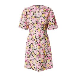 Dorothy Perkins Kleid Damen Größe 40 gelb / mint / pink / schwarz Winterkleid