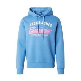 Jack & Jones JACK & JONES Sweatshirt Herren Gr&ouml;&szlig;e XXL hellblau / pink / wei&szlig;