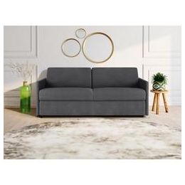 Schlafsofa 4-Sitzer - Liegefläche: 160 cm - Matratzenhöhe: 14 cm - Stoff - Grau - CALIFE