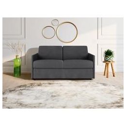 Schlafsofa 2-Sitzer - Liegefläche: 120 cm - Matratzenhöhe: 18 cm - Stoff - Grau - CALIFE