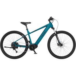 FISCHER BIKE E-Bike FISCHER FAHRRAD "MONTIS 4.1I 630" Gr. 43, blau (dunkeltürkis), E-Bikes, 43cm, 29 Zoll (73,66cm), Pedelec, Elektrofahrrad für Damen u. Herren, MTB