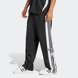 Sporthose adidas originals "ADIBREAK TP" Gr. L, N-Gr, schwarz, Herren, Obermaterial: 100% Polyester, Hosen