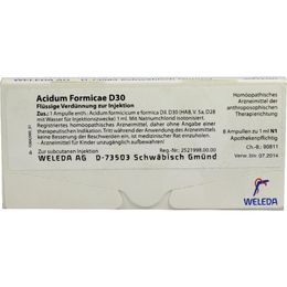 Weleda Acid. Formicae D30 8 ST