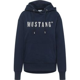 Mustang Sweatshirt 'Margo' Damen Gr&ouml;&szlig;e XL dunkelblau / wei&szlig;