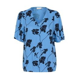 Kaffe Blouse 'KA Ariana' female size M Azure / Black