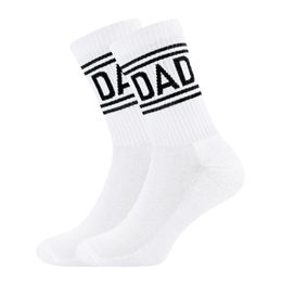 Ewers Socken 'DAD' Herren Gr&ouml;&szlig;e 46/48 schwarz / wei&szlig;