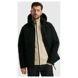 PME-Legend Outdoorjacke PME LEGEND "Semi long jacket STEARPACKER Ottoman" Gr. XXXL, schwarz Herren Jacken mit Kapuze